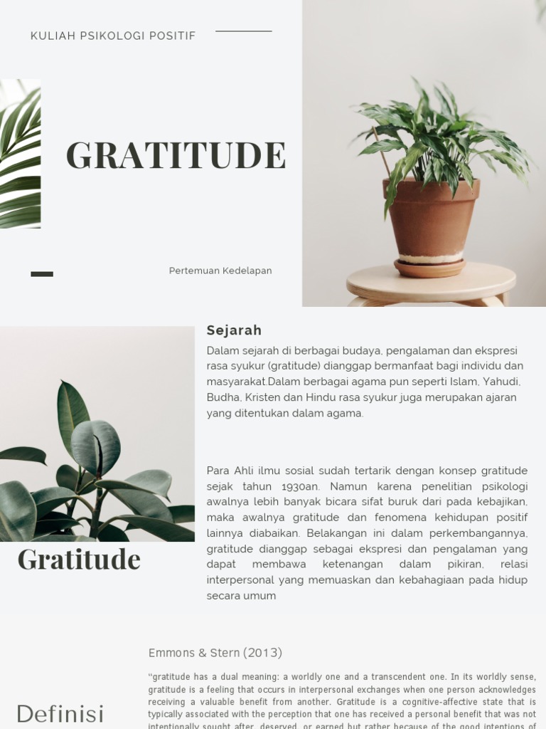 Gratitude | PDF | Gratitude | Cognitive Psychology