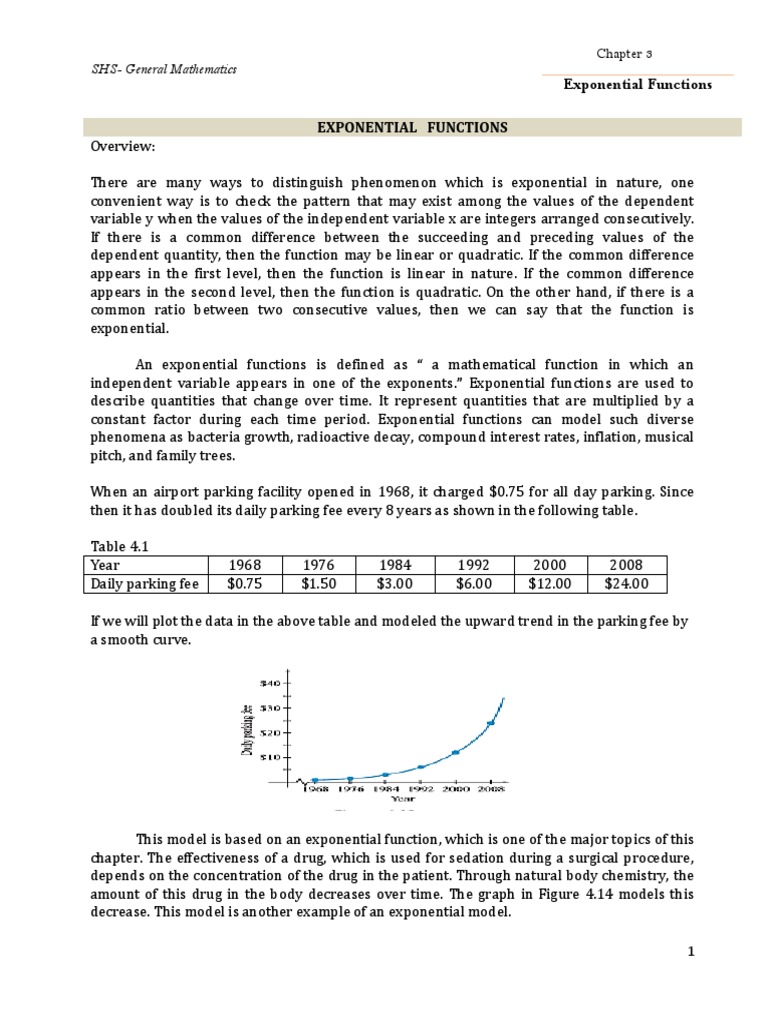 Gen Math Mod 3 | PDF | Inequality (Mathematics) | Exponentiation
