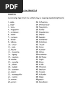 Worksheet Pangatnig | PDF