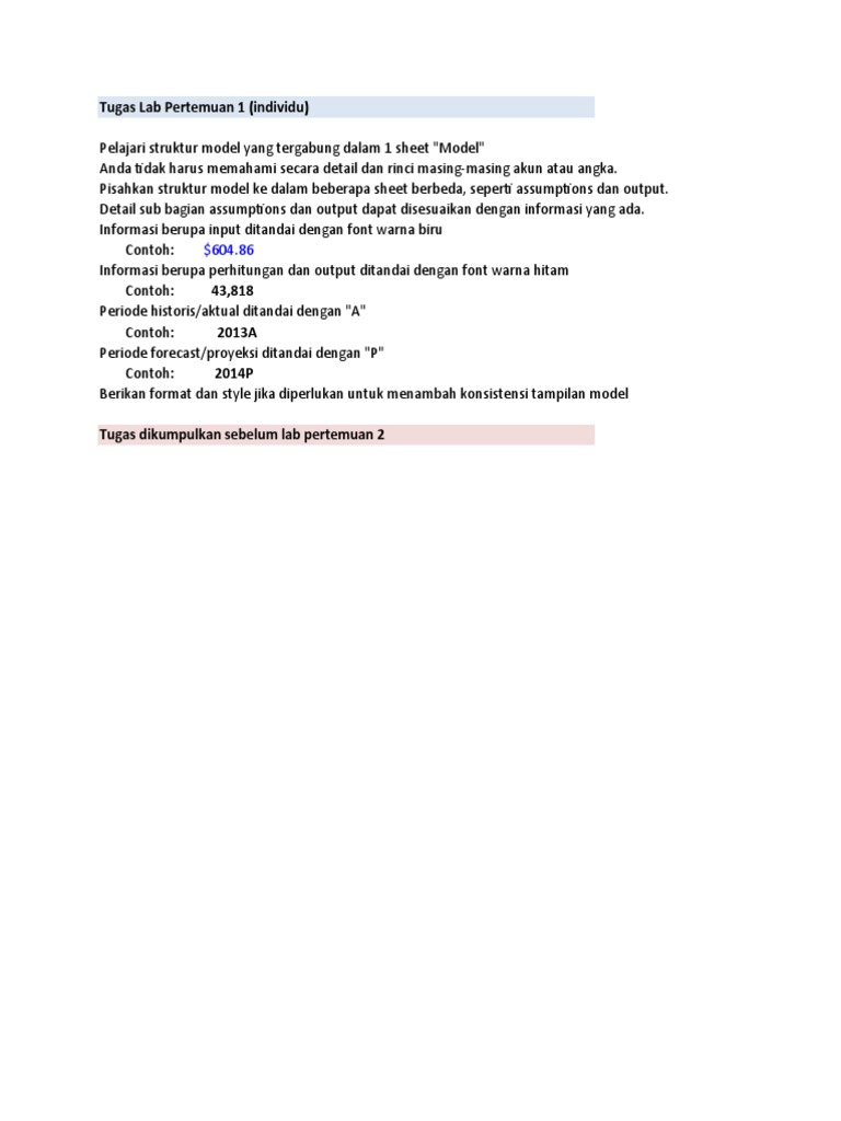 Tugas Lab Pertemuan 1 PKSB | PDF | Pengeluaran Modal | Dividen