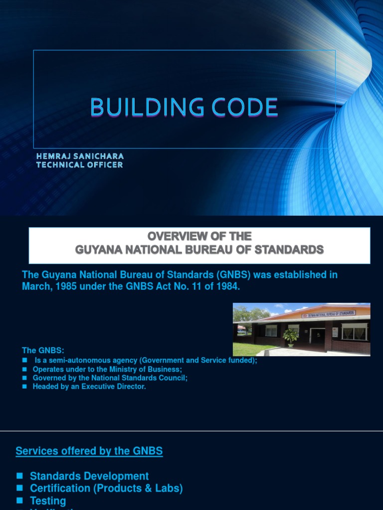 Guyana Building Code Presentation | PDF | Septic Tank | Building Code