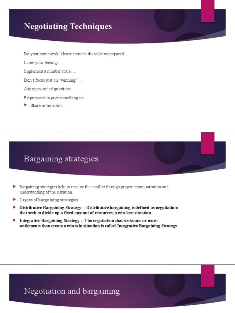 Effective Negotiation Strategies | PDF | Career & Growth | Business