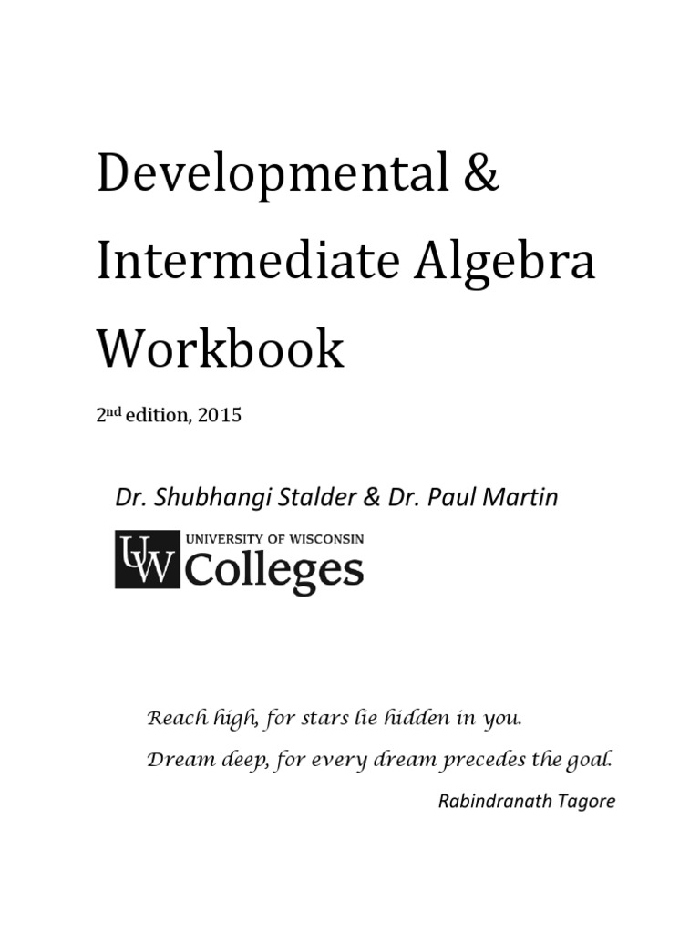 Dokumen Tips Developmental Intermediate Algebra Workbook Pdf Area Numbers