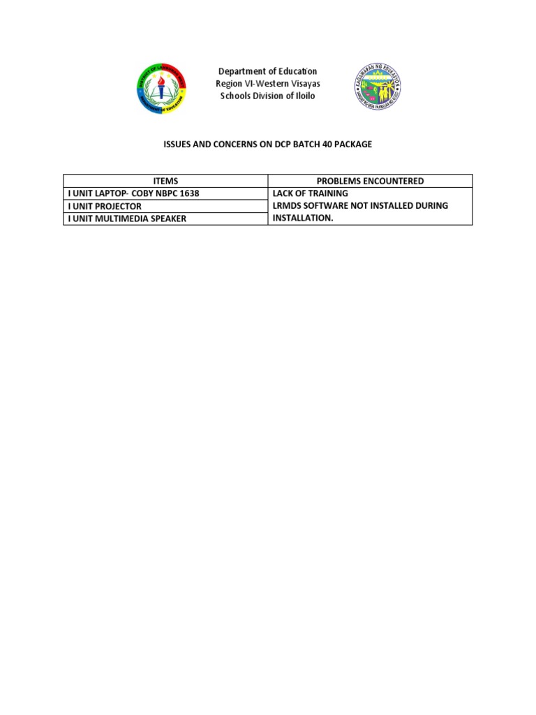 DCP ISSUES AND CONCERN New | PDF | Business | Technology & Engineering