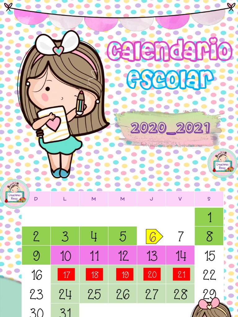 Calendario Escolar 2020-2021 | PDF
