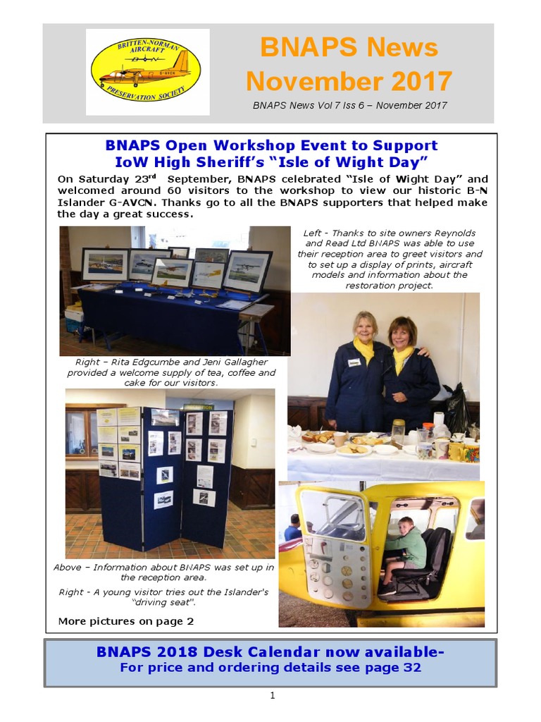 BNAPS News-November 2017 | PDF | Instrument Flight Rules | Visual Flight Rules