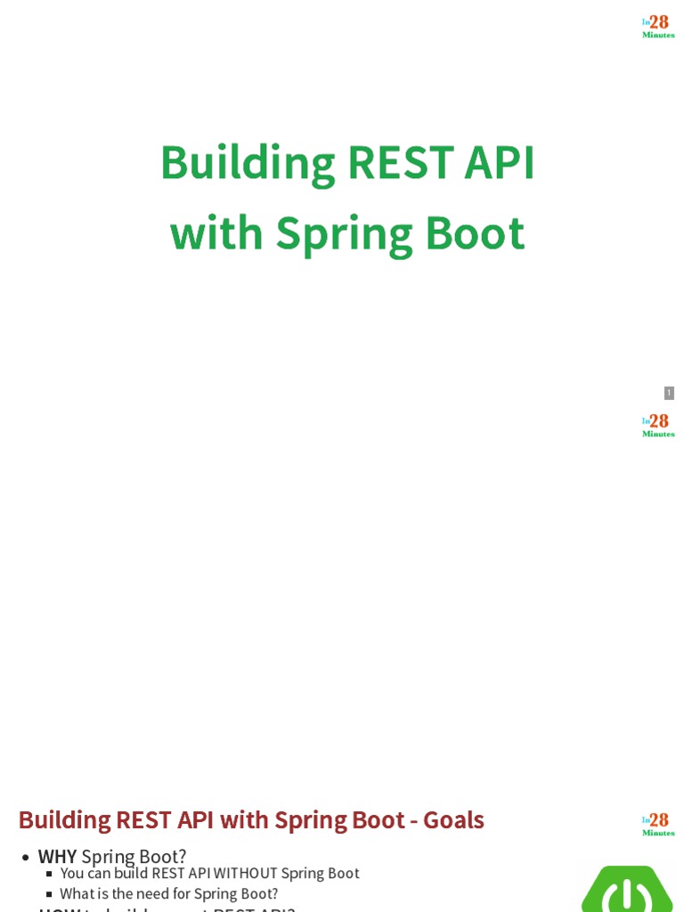 Building Rest Api12345 Presentation | PDF | Representational State Transfer | Spring Framework