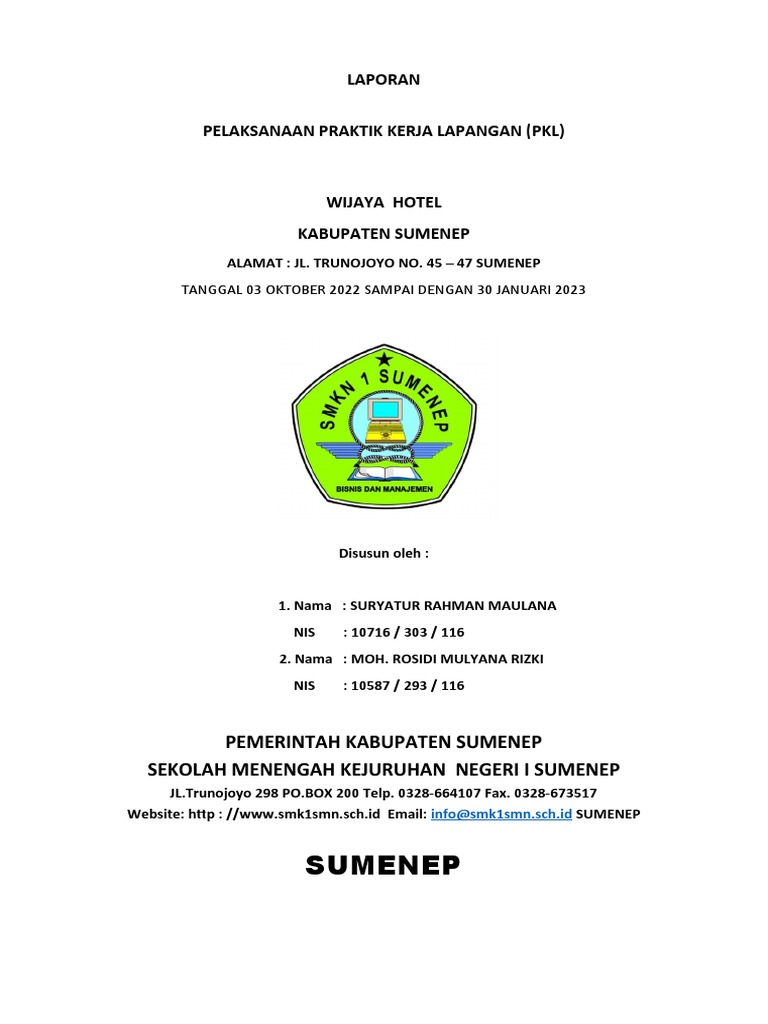 LAPORAN Hotel Wijaya | PDF