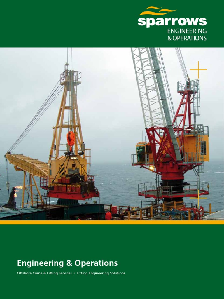Sparrows Engineering & Operations | PDF | Crane (Machine) | Reliability Engineering