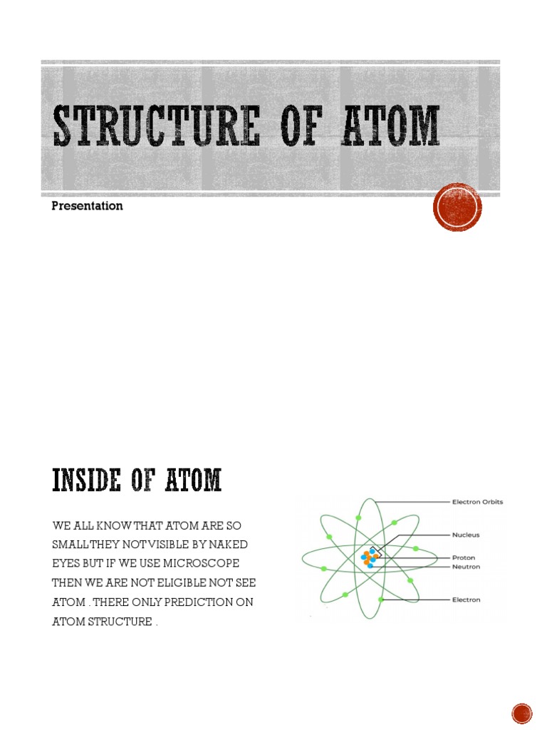Structure of Atom | PDF