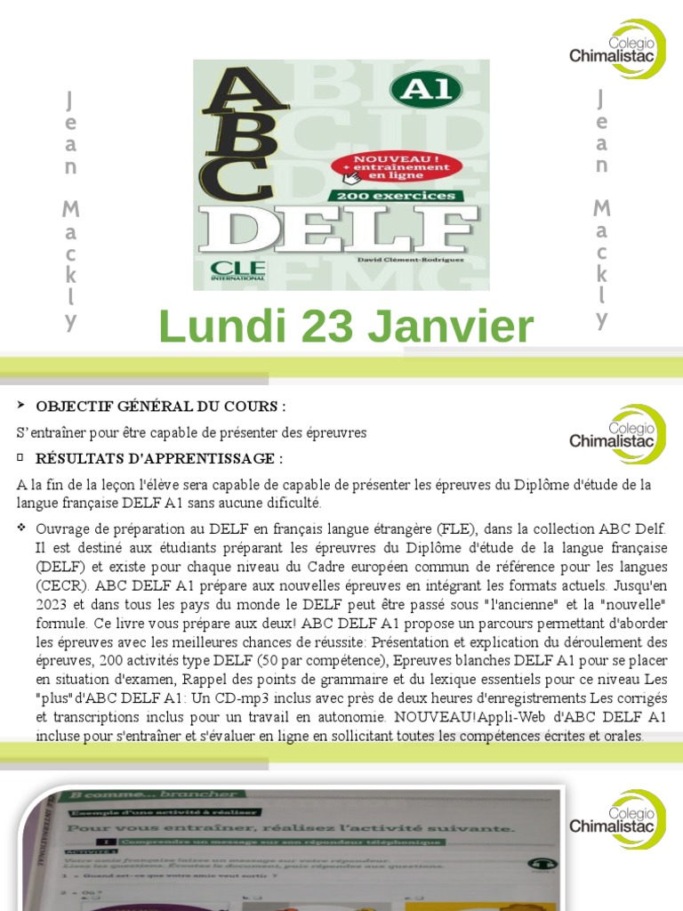 Exercices - Delf A1 | PDF