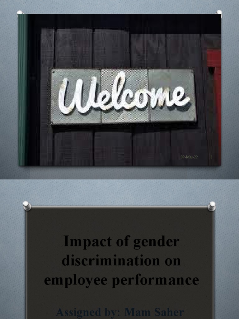 Impact of Gender Discrimination On Employee Performance | PDF | Nursing ...