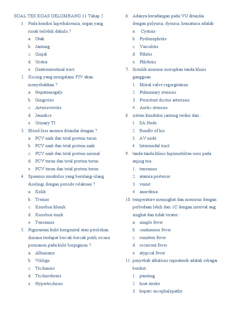 Ujian PPDH Gelombang 11.2 | PDF