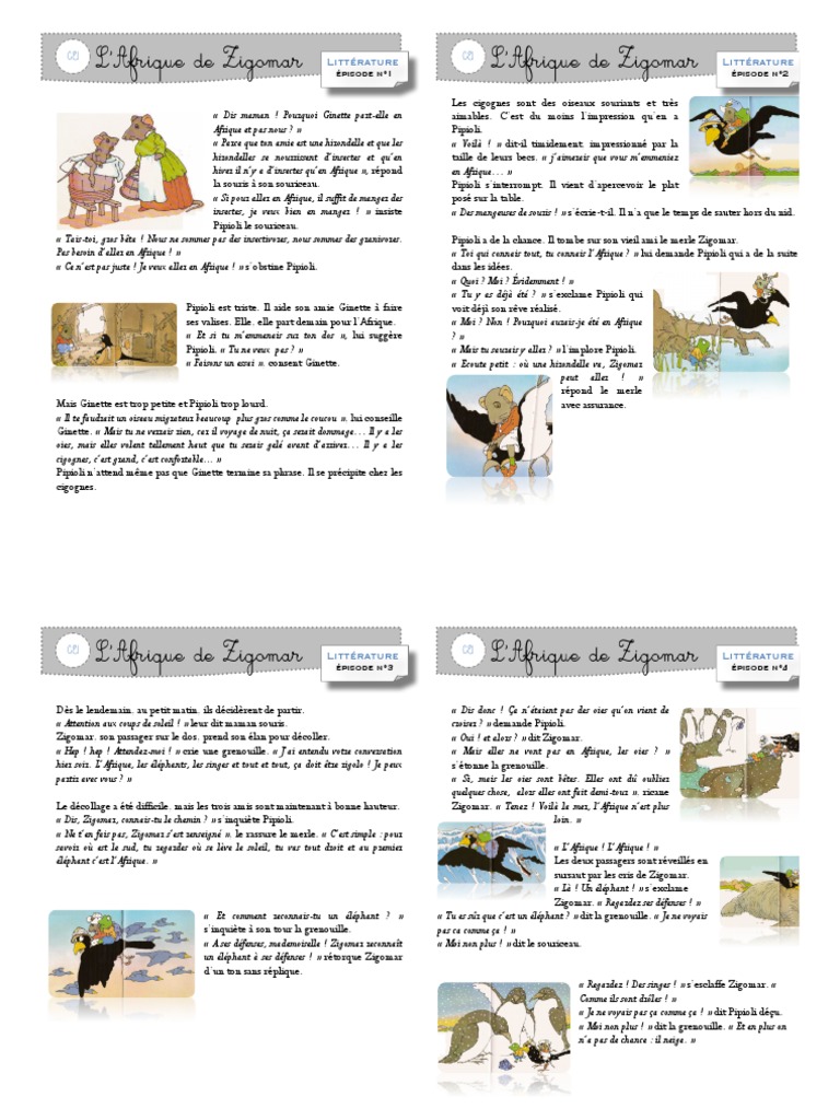 Voyage en Afrique de Zigomar | PDF | Oiseaux