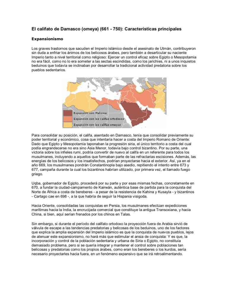 El Califato de Damasco | PDF | imperio Bizantino | Oriente Medio