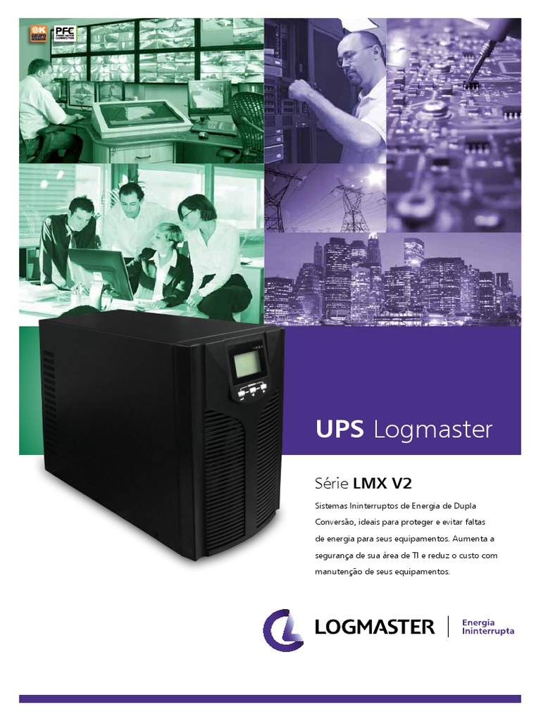 Sistema ininterrupto de energia Logmaster LMX V2 de 3 kVA ...