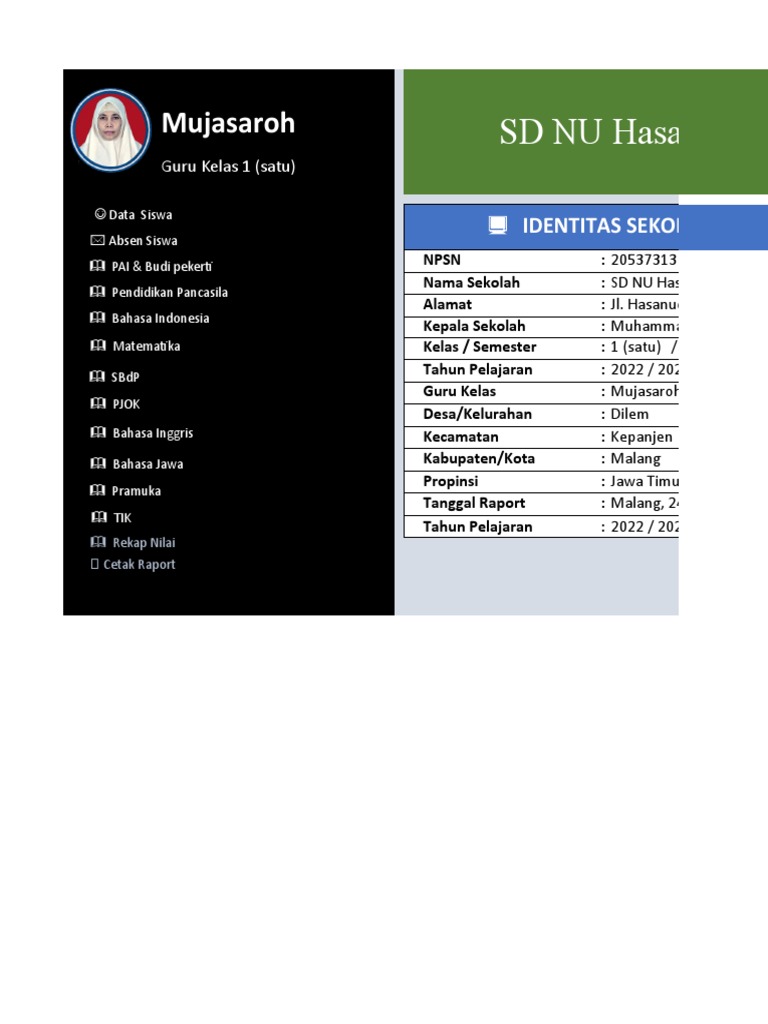 Kelas 1 - Rekap Koreksi - PAS I - 22-23 | PDF