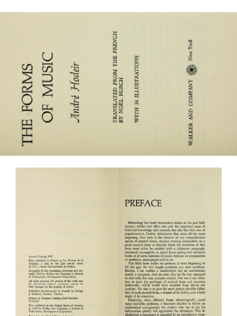 The Forms of Music by André Hodeir | PDF