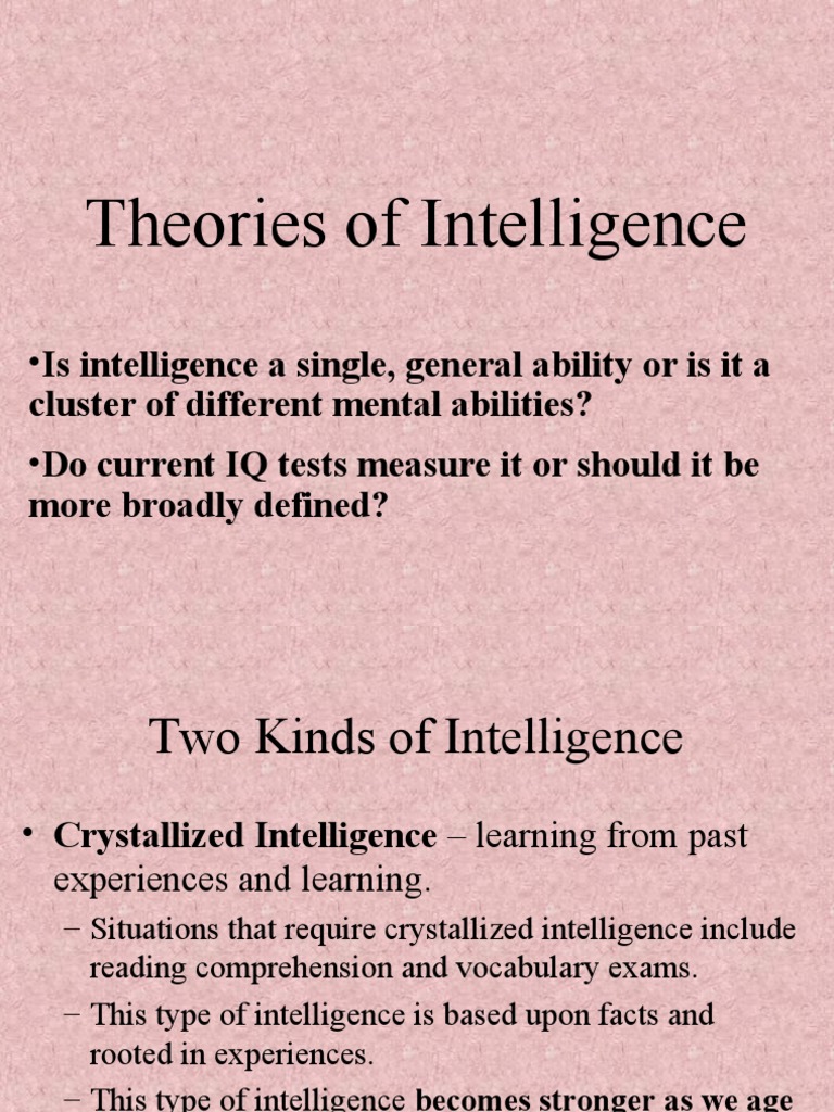 Intelligence & Learning Style | PDF | Intelligence | Thought