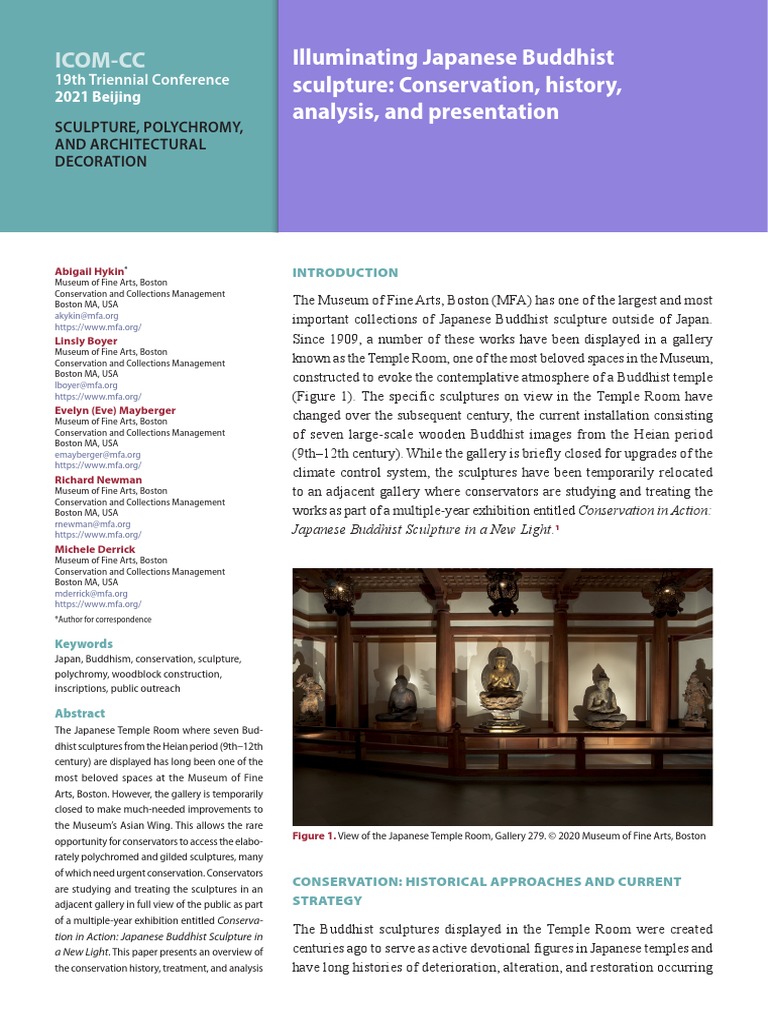 Illuminating Japanese Buddhist Sculpture: Conservation, History ...