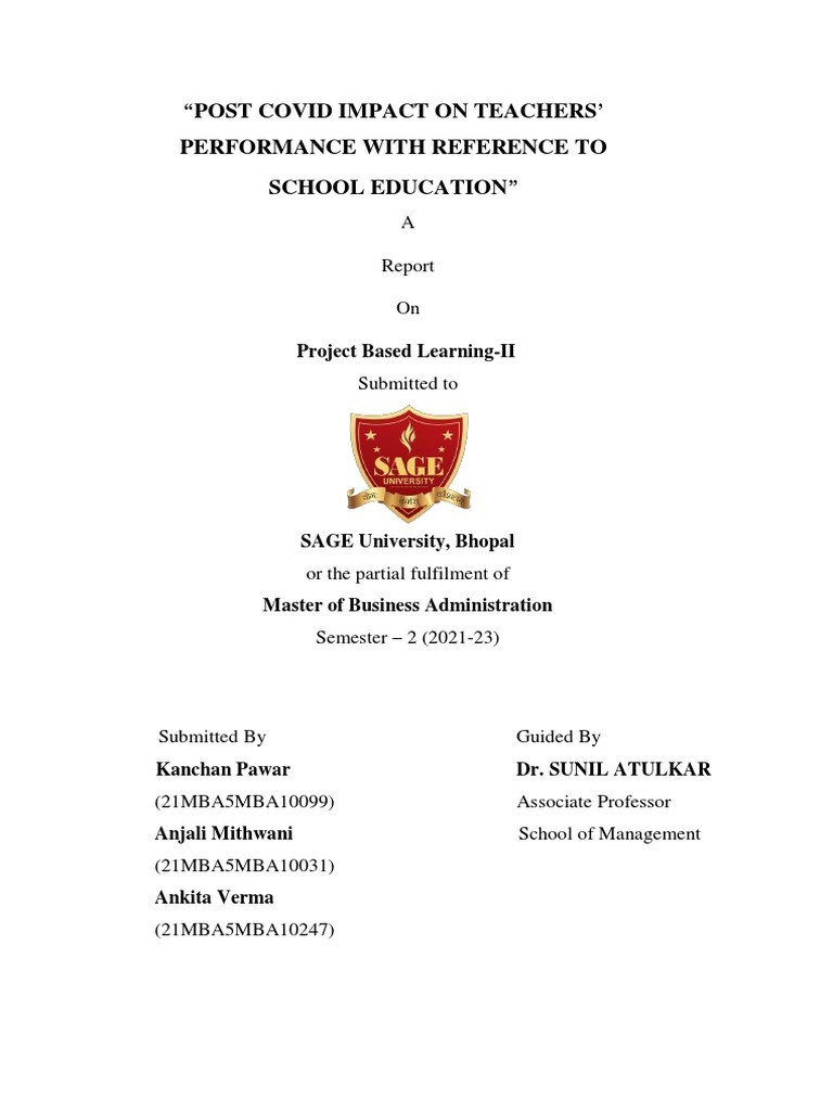 PBL Report | PDF | Learning | Educational Technology