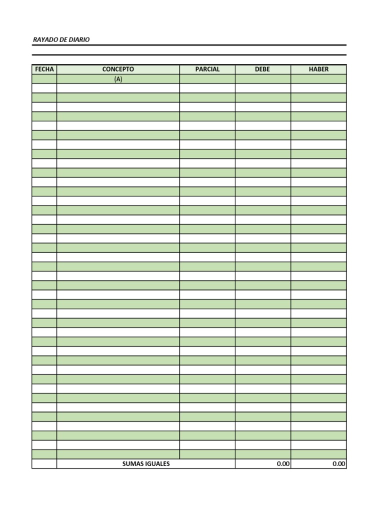 Formato Rayado de Diario | PDF