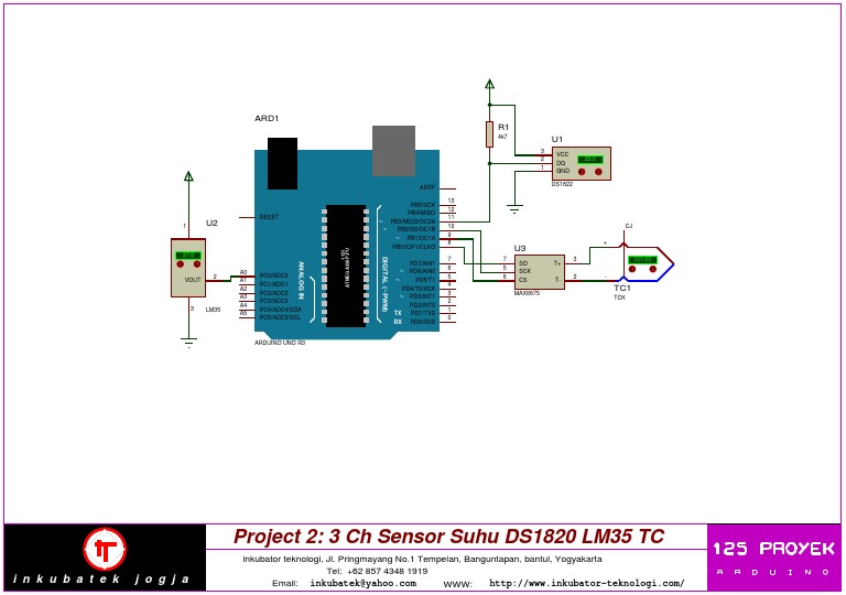 Schematic 3 CH Suhu | PDF | Arduino | Central Processing Unit