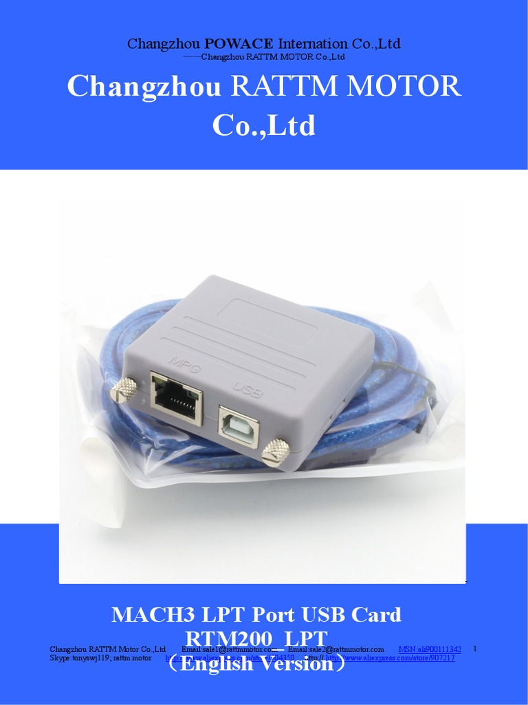 RTM200 User Manual | PDF | Numerical Control | Power Supply