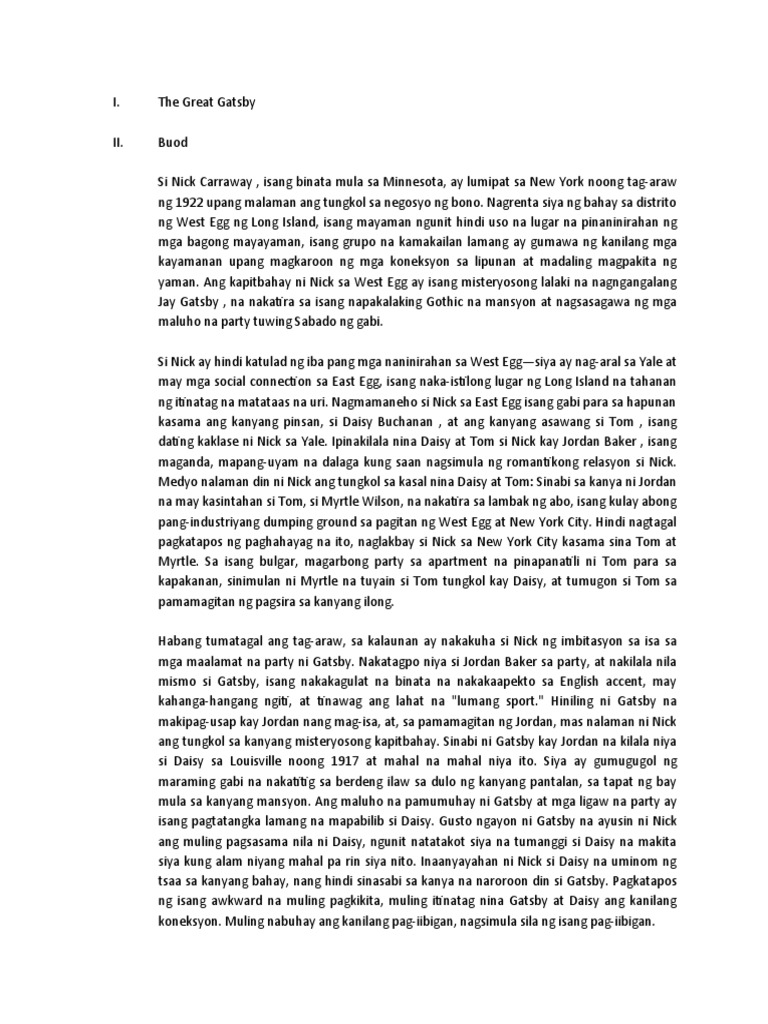 The Great Gatsby | PDF