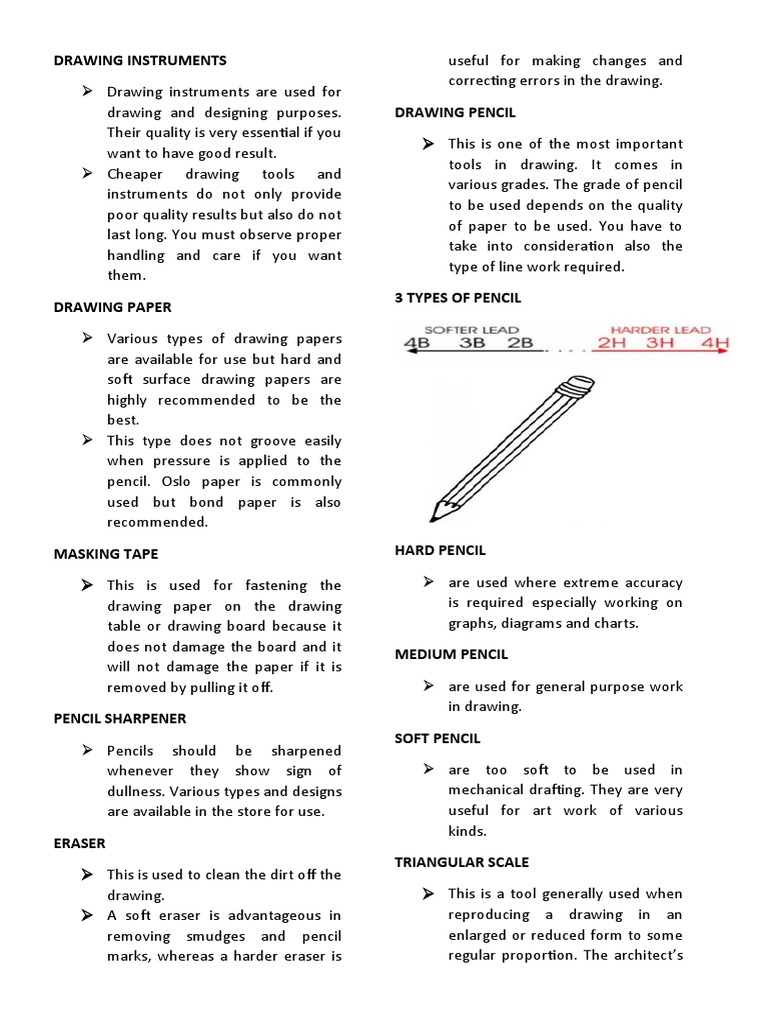 Week 2 - Drafting | PDF | Drawing | Pencil