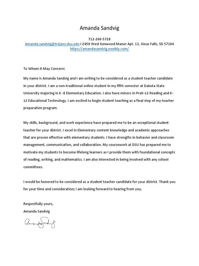 Letter of Introduction | PDF