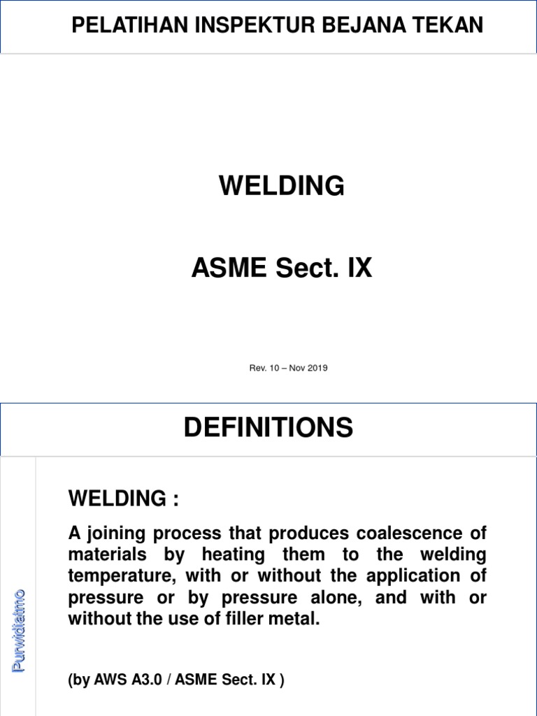 ASME Section IX Welding Guidelines | PDF | Welding | Construction