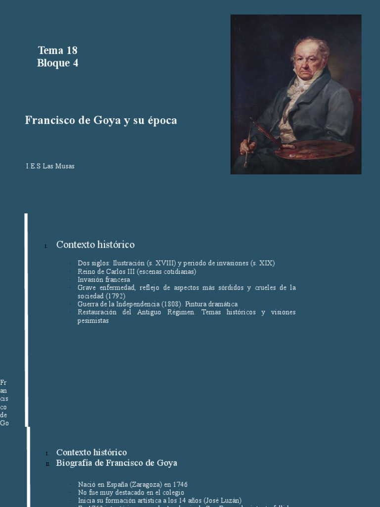 Presentación de Goya | PDF | Francisco Goya | Estética
