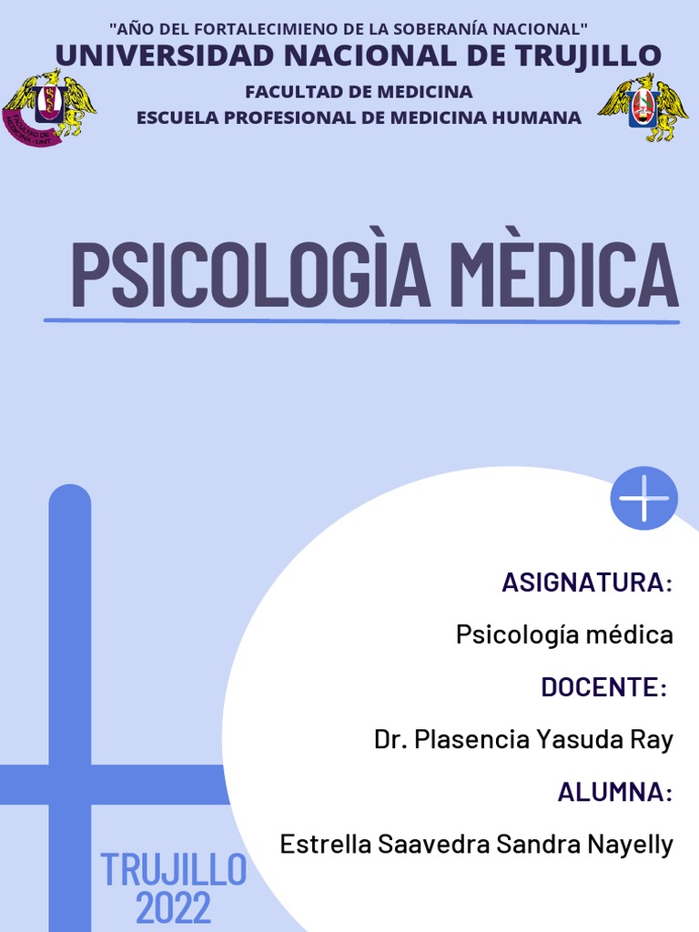Mesa B - Psicología Médica - Sandra Estrella Saavedra | PDF | Sicología ...