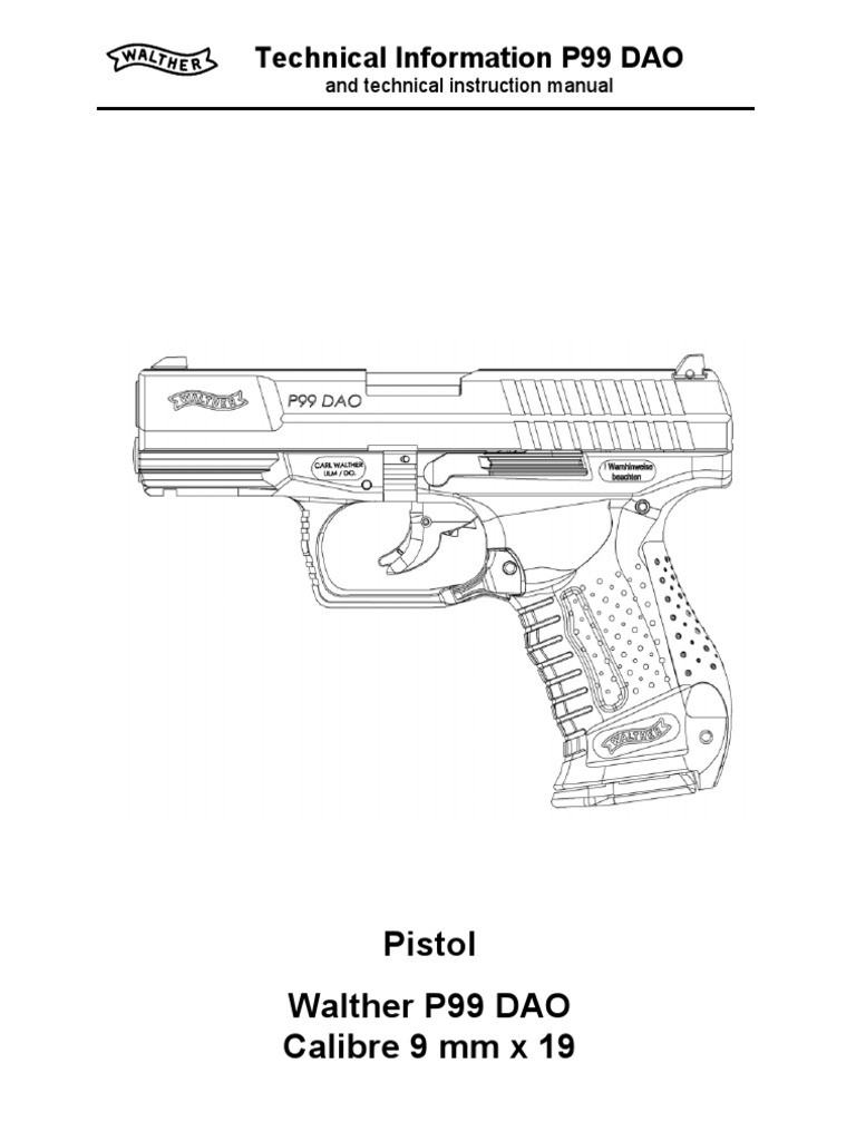 Doc8 Technical Info P99 DAO | PDF | Trigger (Firearms) | Projectiles