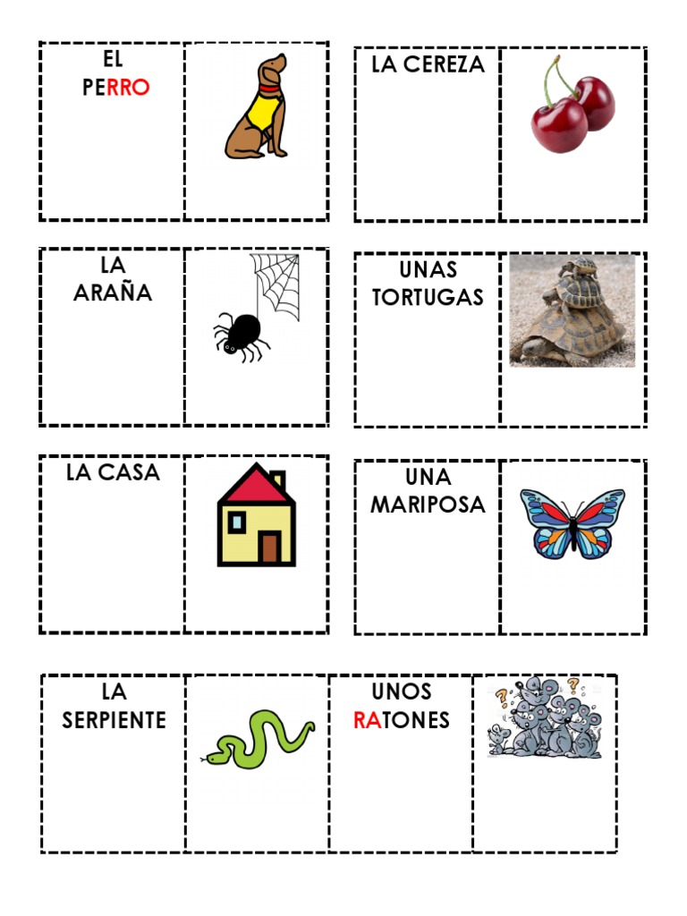 Memorama de Oraciones | PDF