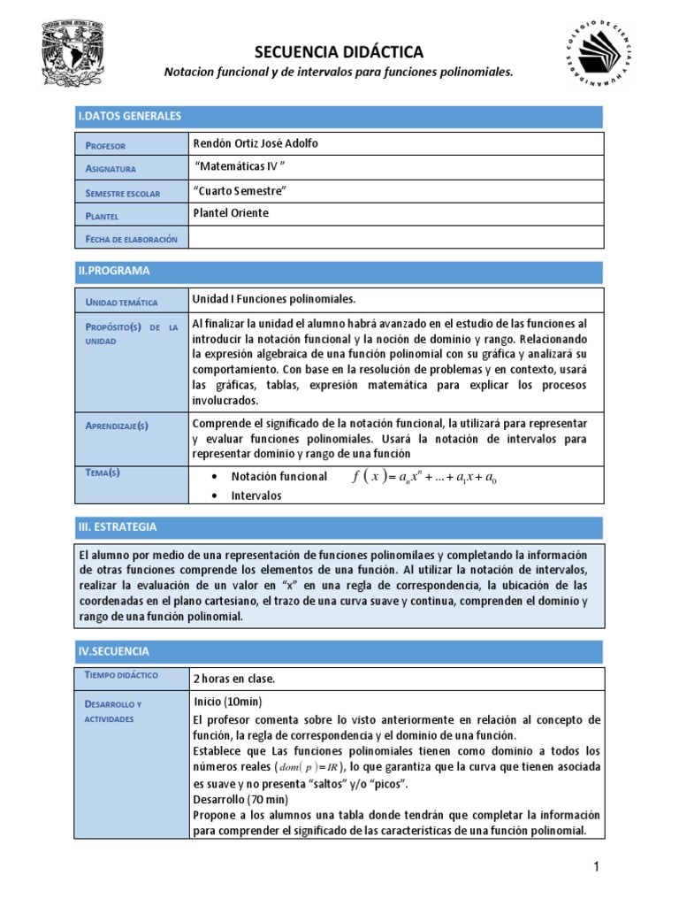 Notacion Funcional | PDF | Función (Matemáticas) | Intervalo (Matemáticas)