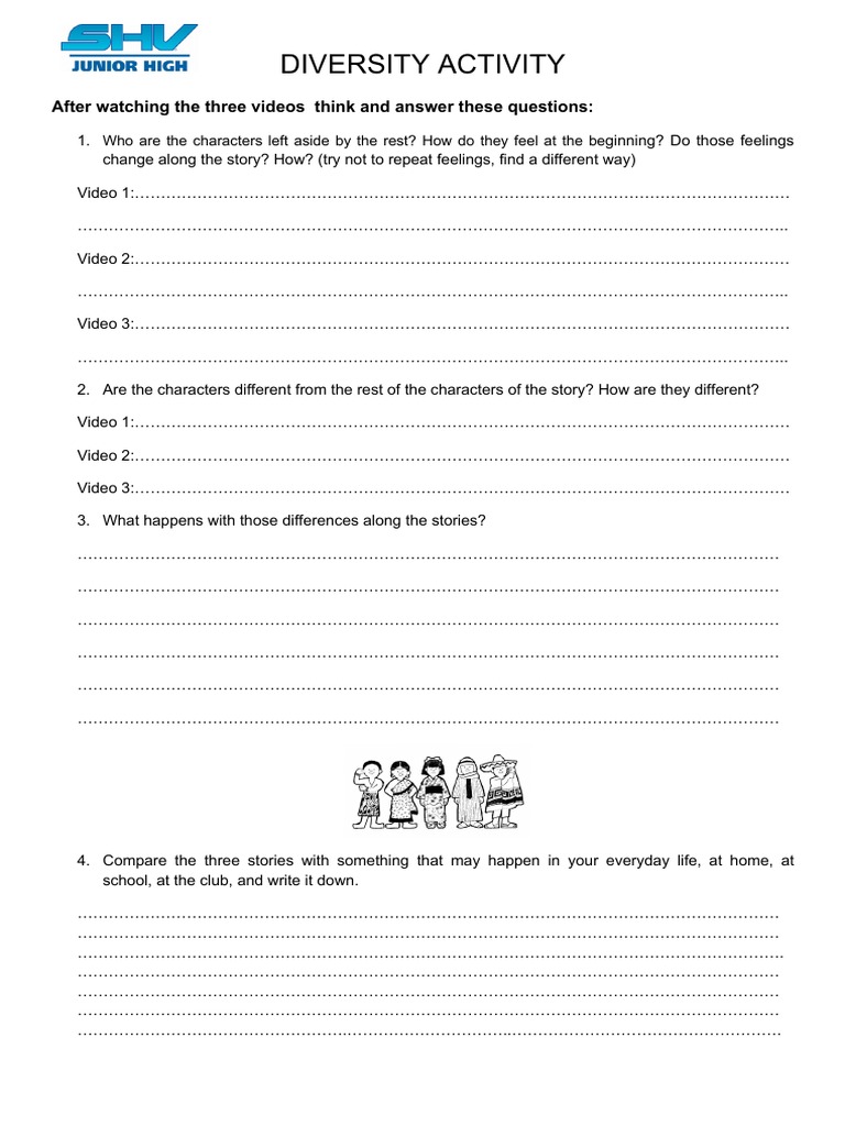 Diversity Activity | PDF