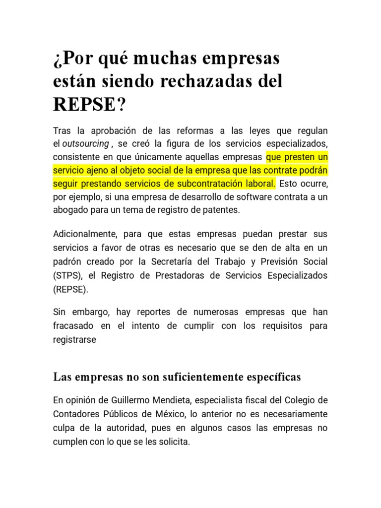 Repse | PDF | Outsourcing