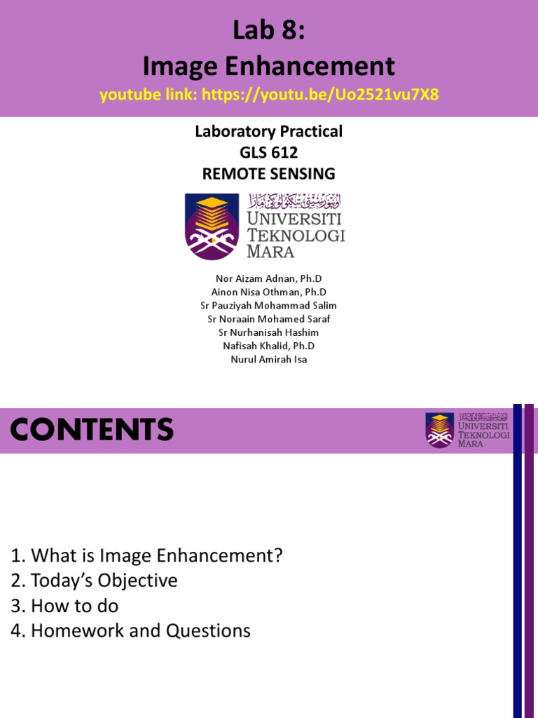 Lab8 Image Enhancement | PDF | Optics | Computer Vision