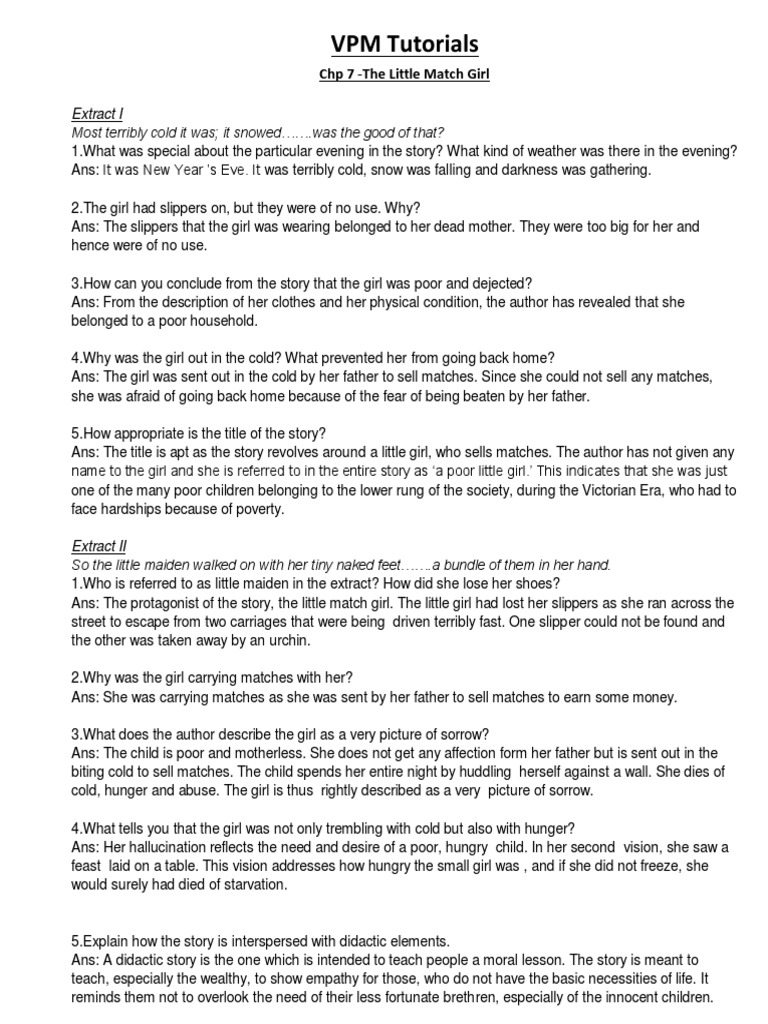 S7-The Little March Girl | PDF | Afterlife | Perception