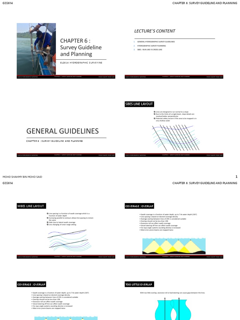 GSS614 - CHAPTER 6 - Survey Guidelines and Planning | PDF | Surveying ...