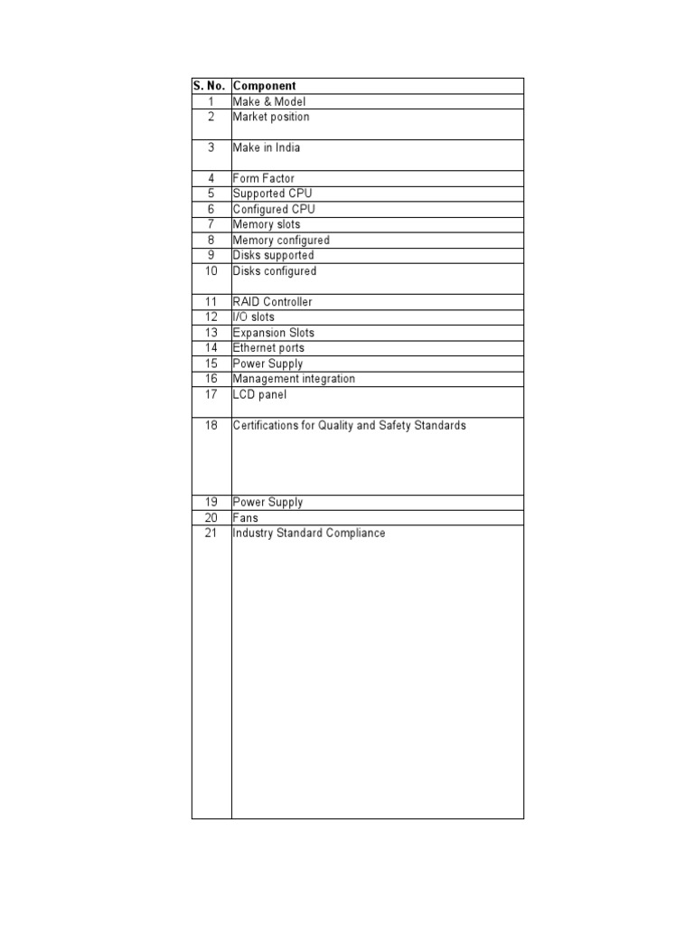 Specs R750 Server | PDF | Solid State Drive | Bios