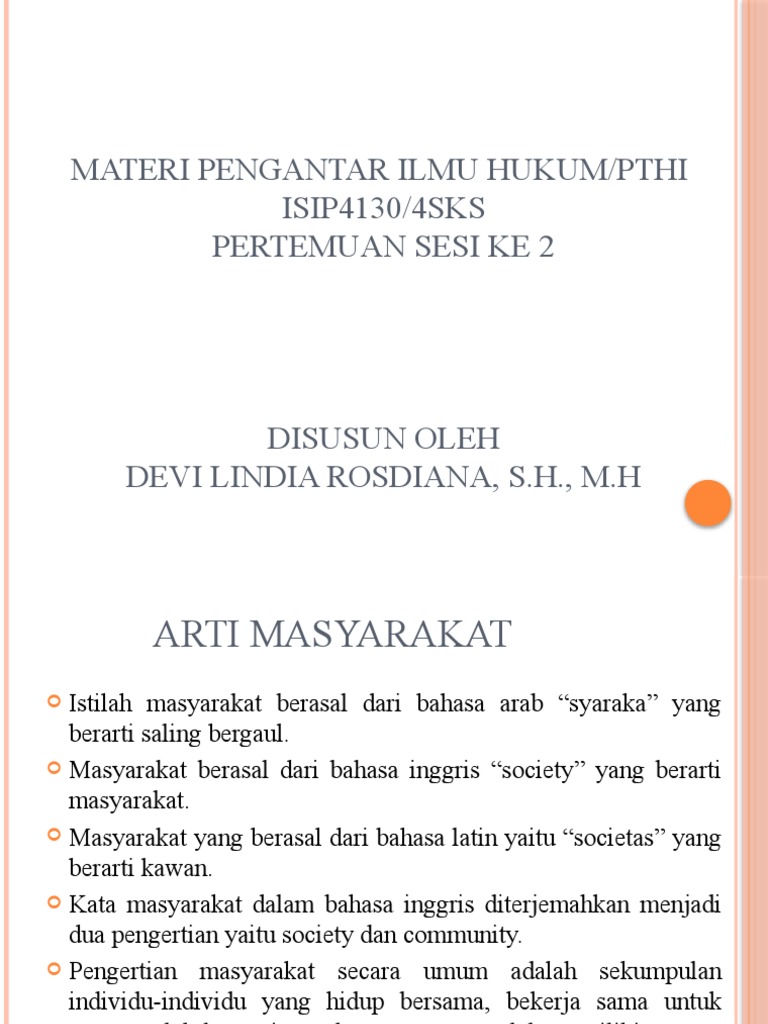 Materi Pengantar Ilmu Hukum Modul 2 | PDF | Politik | Filsafat