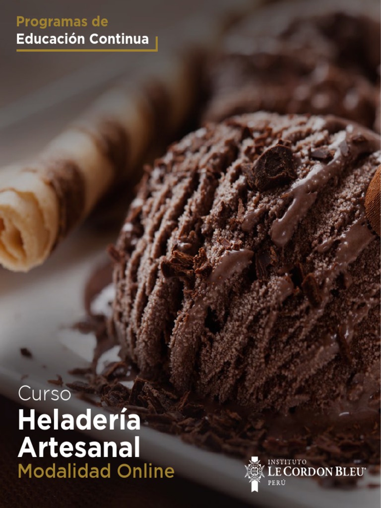 Brochure Heladería | PDF | Helado | Productos lácteos