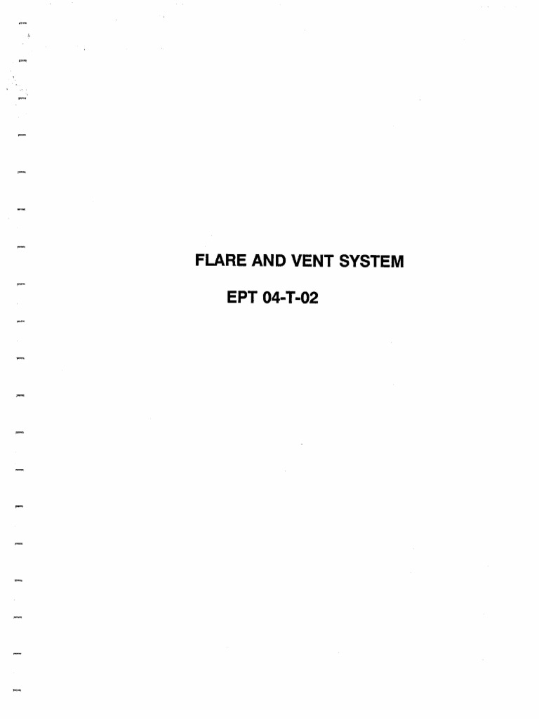 Flare & Vent System - EPT 04-T-02 | PDF