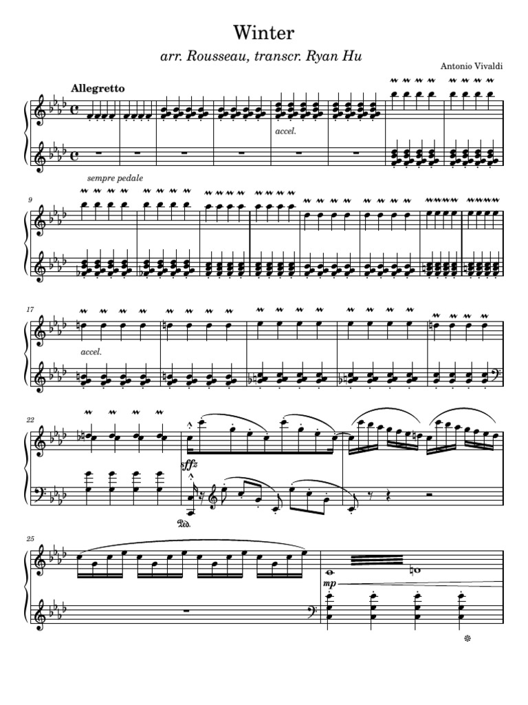 Winter - Vivaldi Antonio Vivaldi | PDF | Musical Forms | Elements Of Music