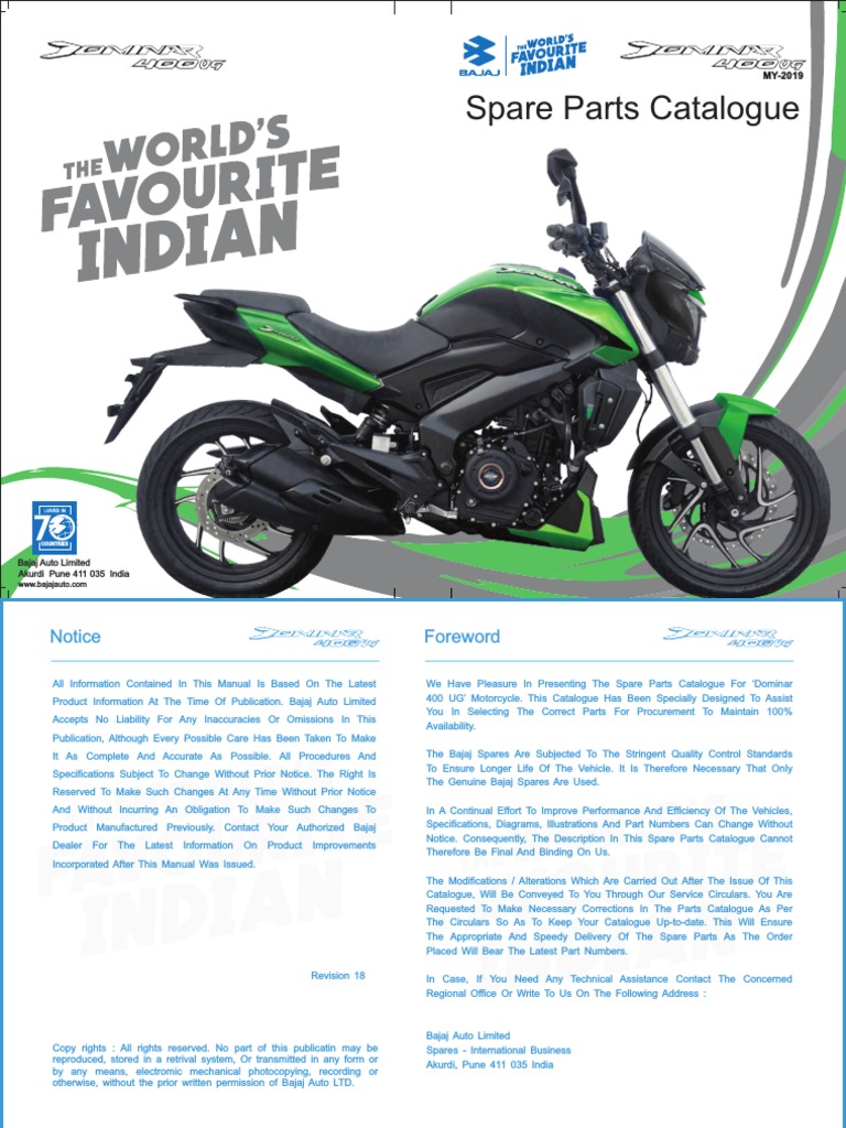 Dominar 400 Ug Abs v2 | PDF | Manufactured Goods | Vehicle Technology