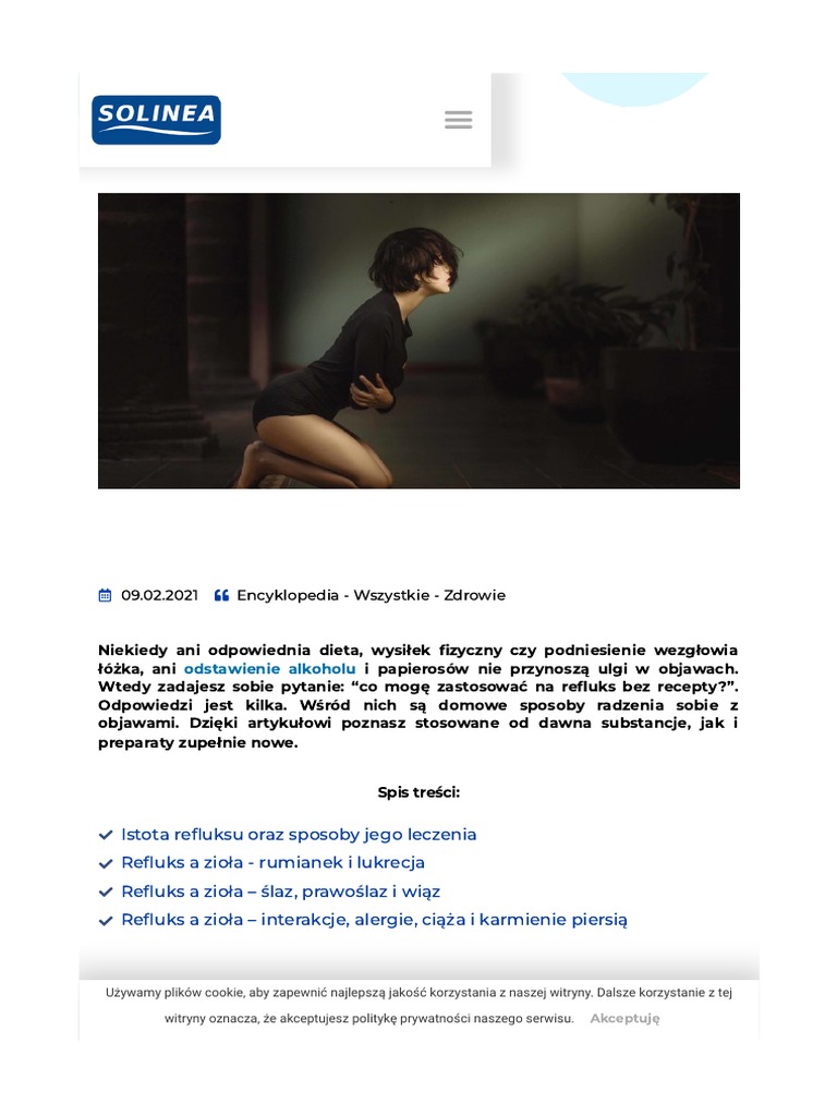 Refluks - Jak Leczyć Go Domowymi Sposobami - Solinea | PDF