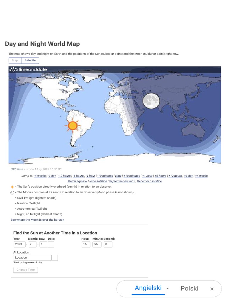 Day and Night WRLD Map | PDF | Twilight | Night
